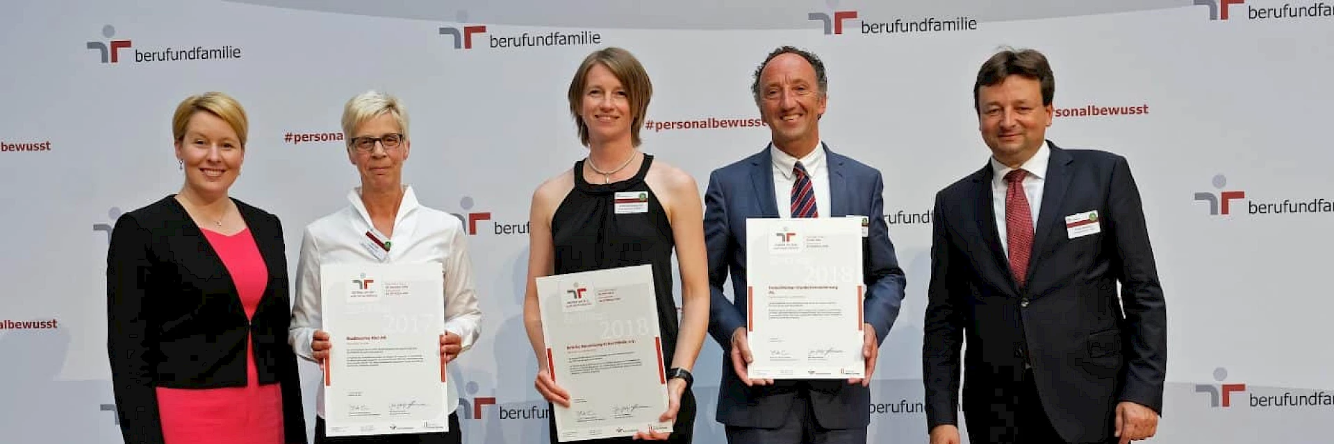 Zum dritten Mal als familienfreundliches Unternehmen ausgezeichnet